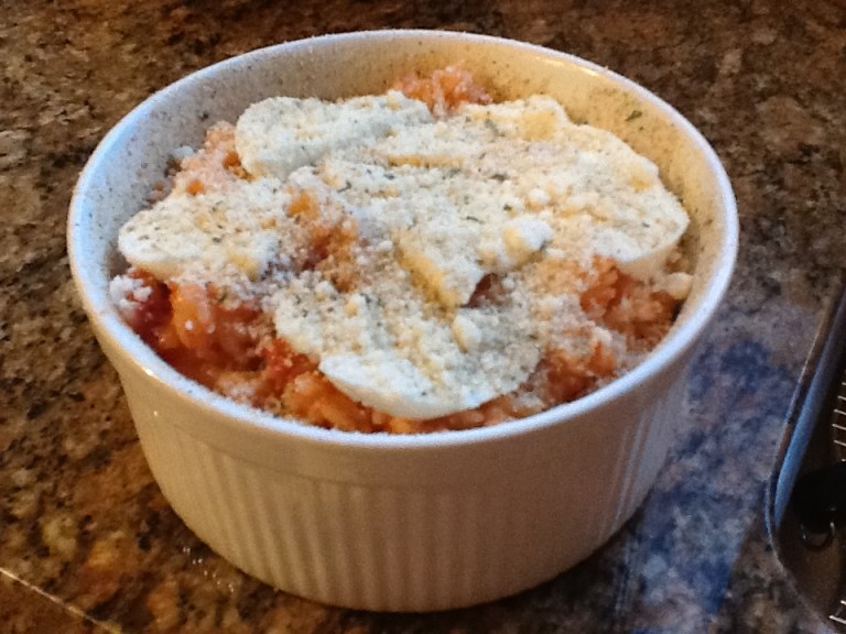 Baked Rice and Mozzarella Pie | My Kitchen Memories